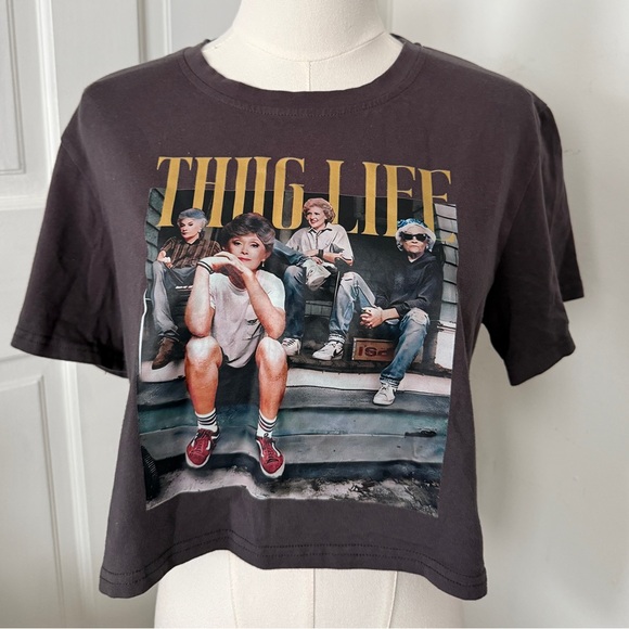 Tops | Golden Girls Thug Life Graphic Crop Top | Poshmark